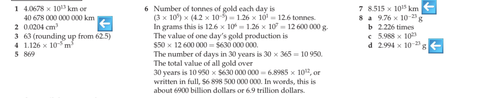 10C2MAT24: Standard form applications answers | MHOL